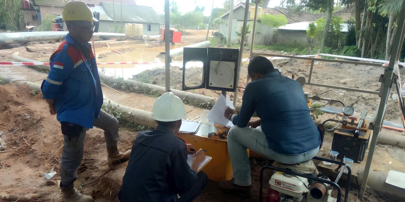 Hydrotest 20” HDD River Crossing Sungai Supat - PT VERTICAL